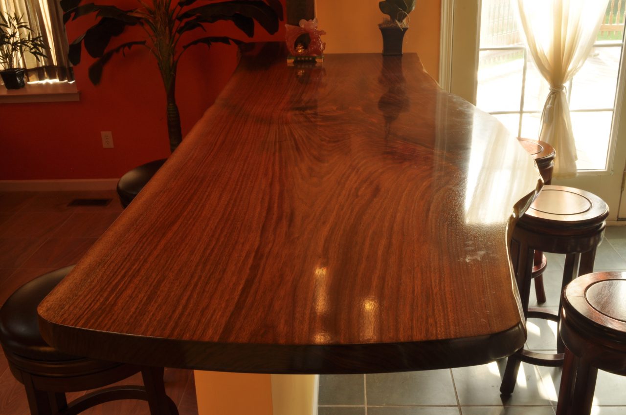 Walnut Slab Countertop | Turtle and Chicken